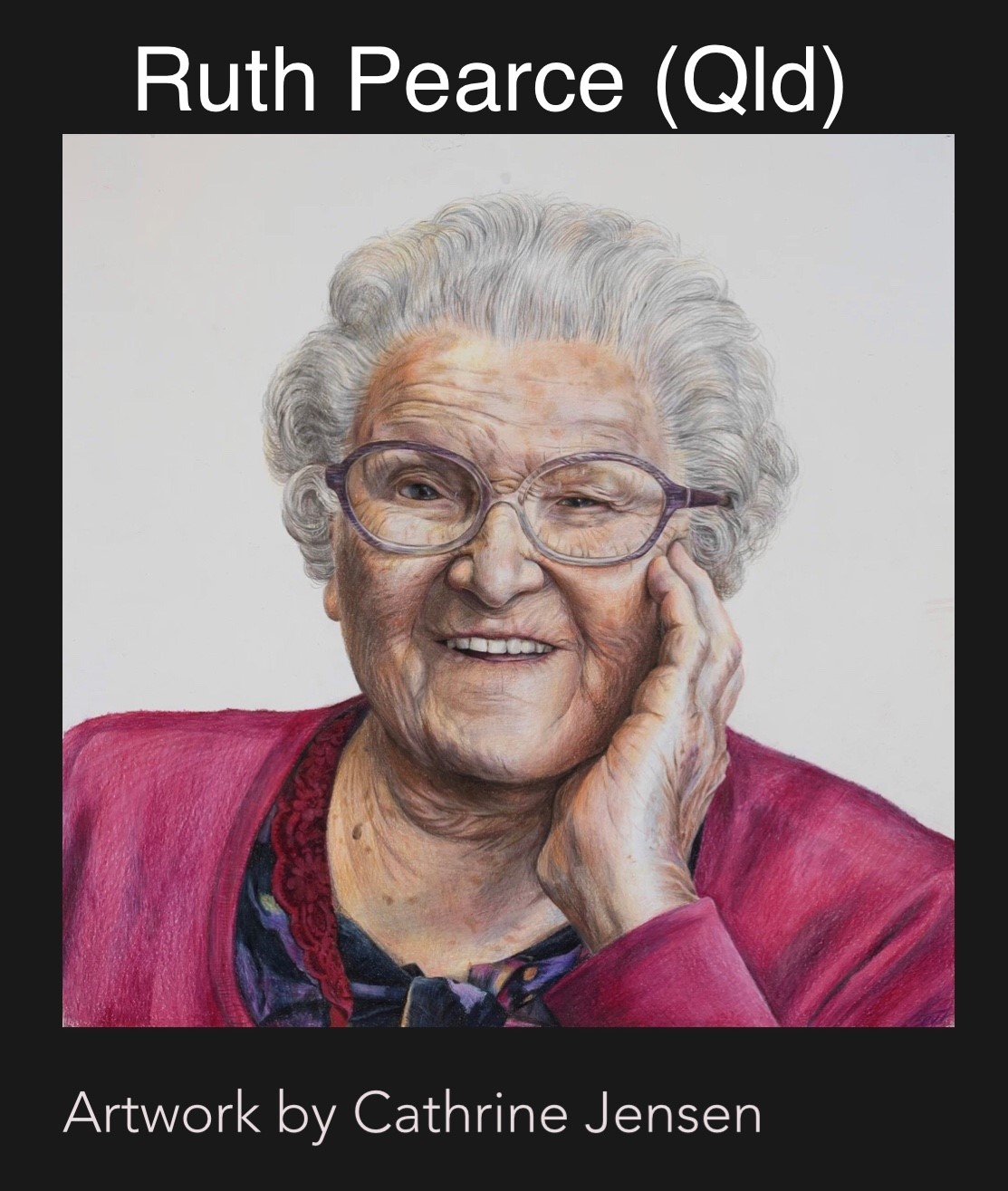 Portrait of Ruth Pearce featured at Canberra Art Gallery